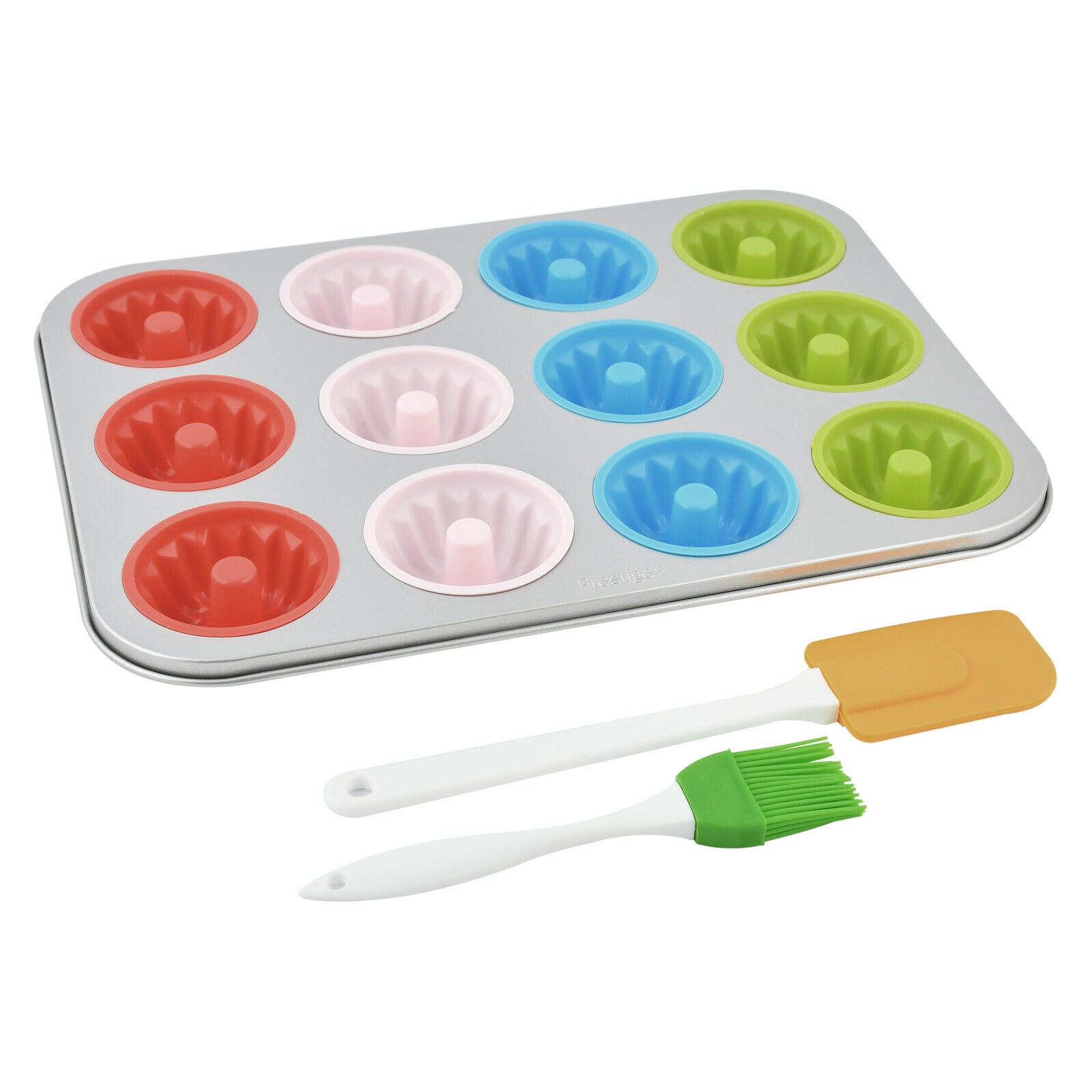Prestige 12 Cup Fluted Muffin Pan Bundt Set | PR57156 – elementme